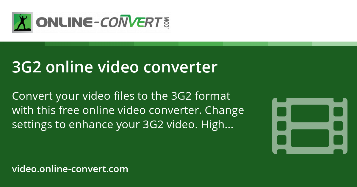 3G2 online video converter