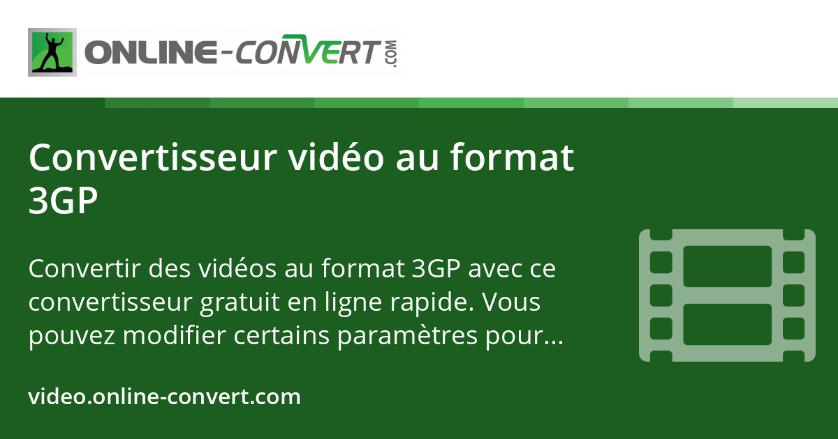 Convertisseur vidéo au format 3GP