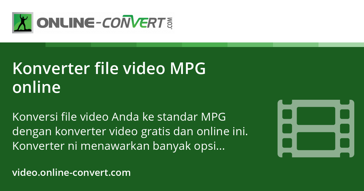 Konverter file video MPG online