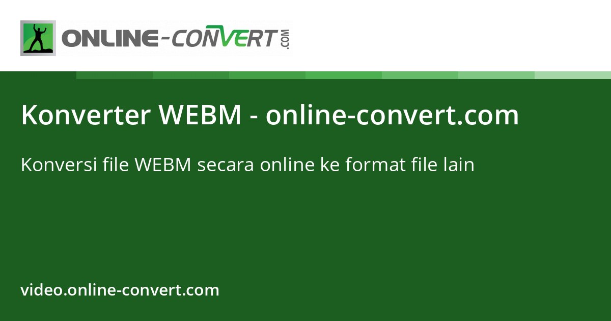 Konverter WEBM - online-convert.com