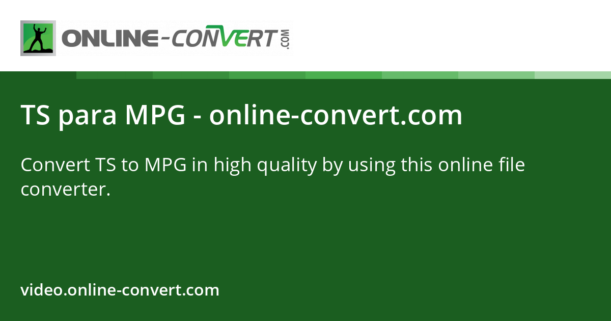 TS para MPG - online-convert.com